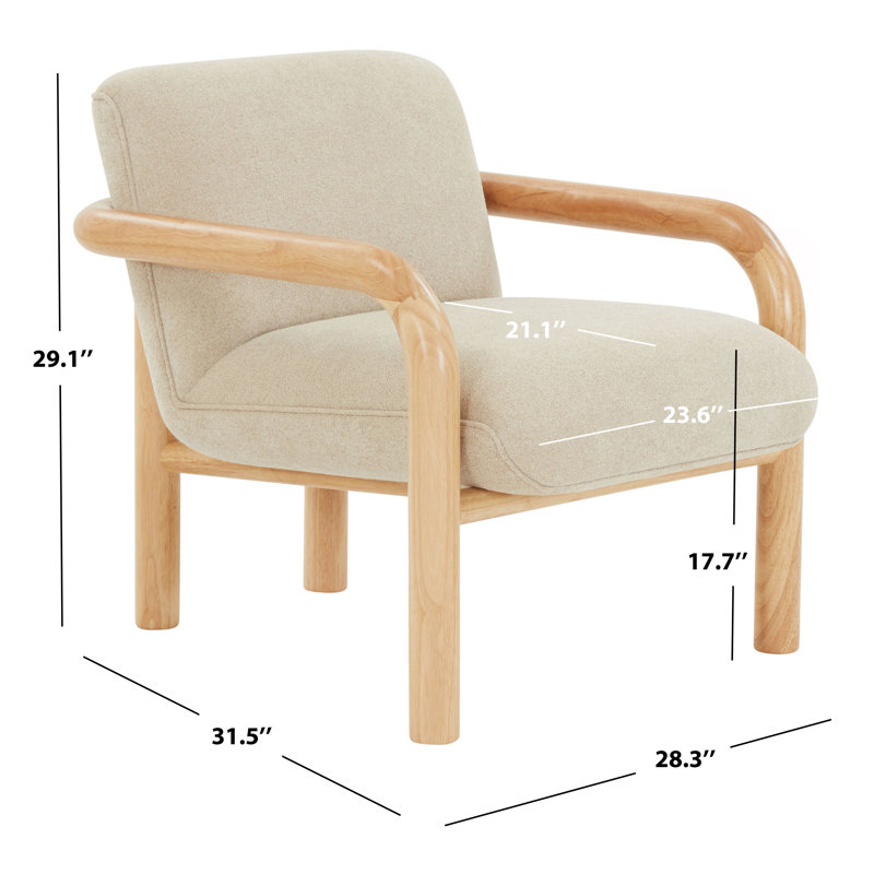 AllModern Reyer Boucle Accent Chair | AllModern