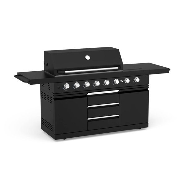 Flexispot Akoah Outdoor 8-Burner 98,600 BTU Modular Gas Grill, Barbecue ...