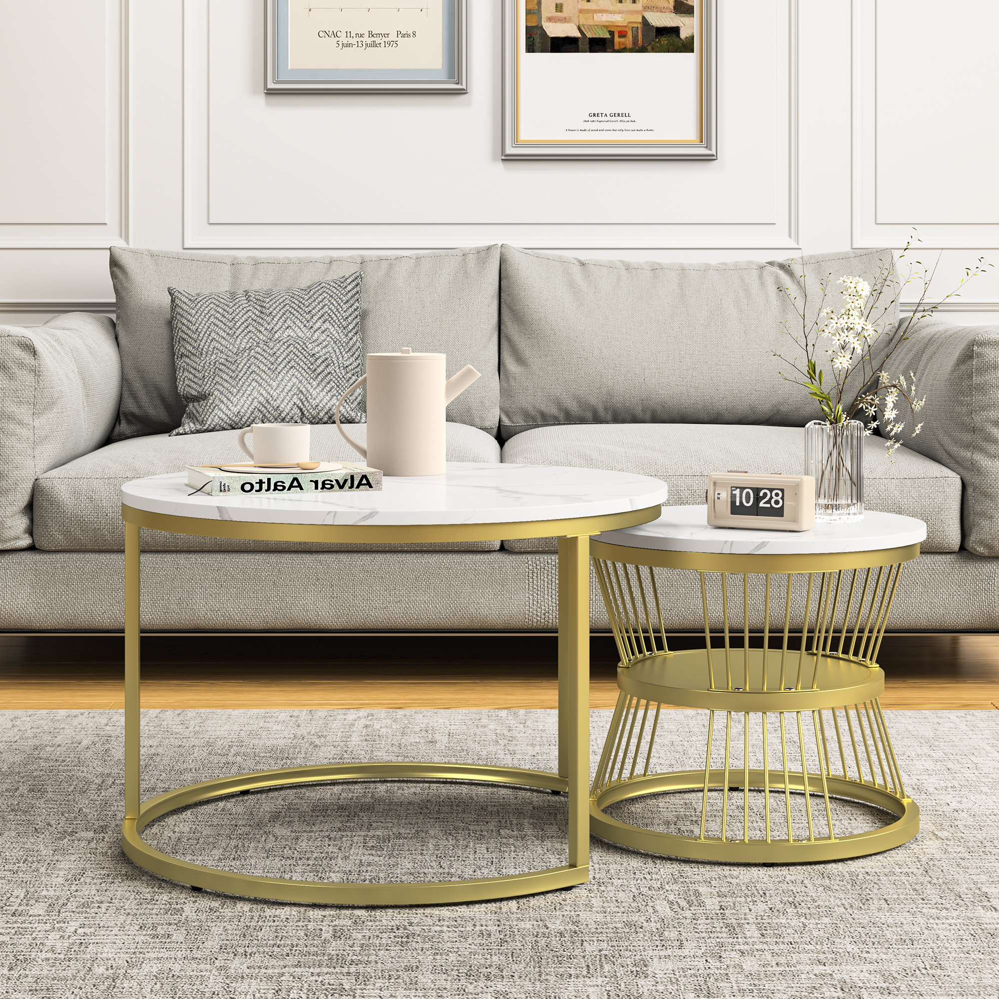 Fairmont Park Trestle Coffee Table with Storage | Wayfair.co.uk