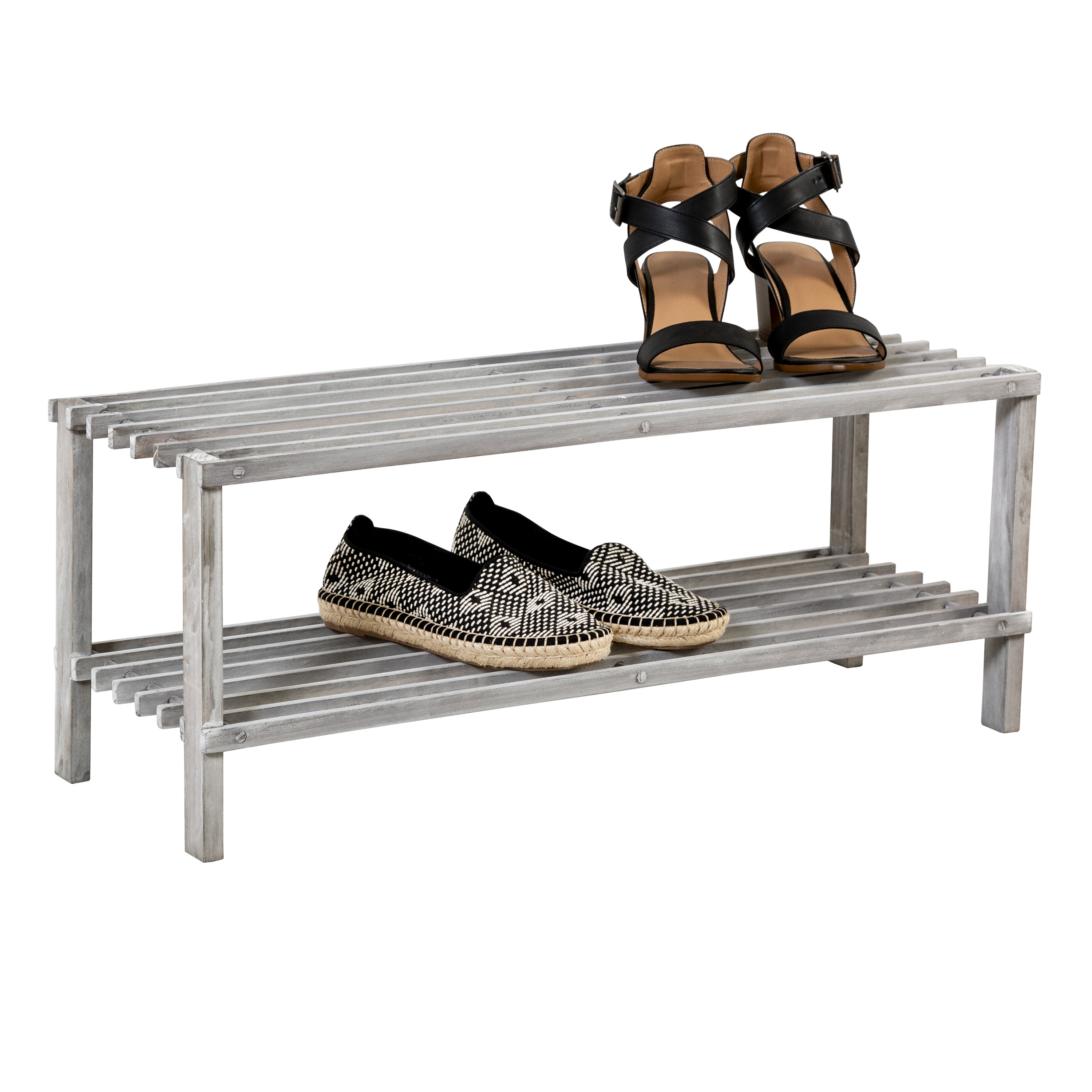 Highland Dunes 2-Tier 8 Pair Shoe Rack & Reviews - Wayfair Canada