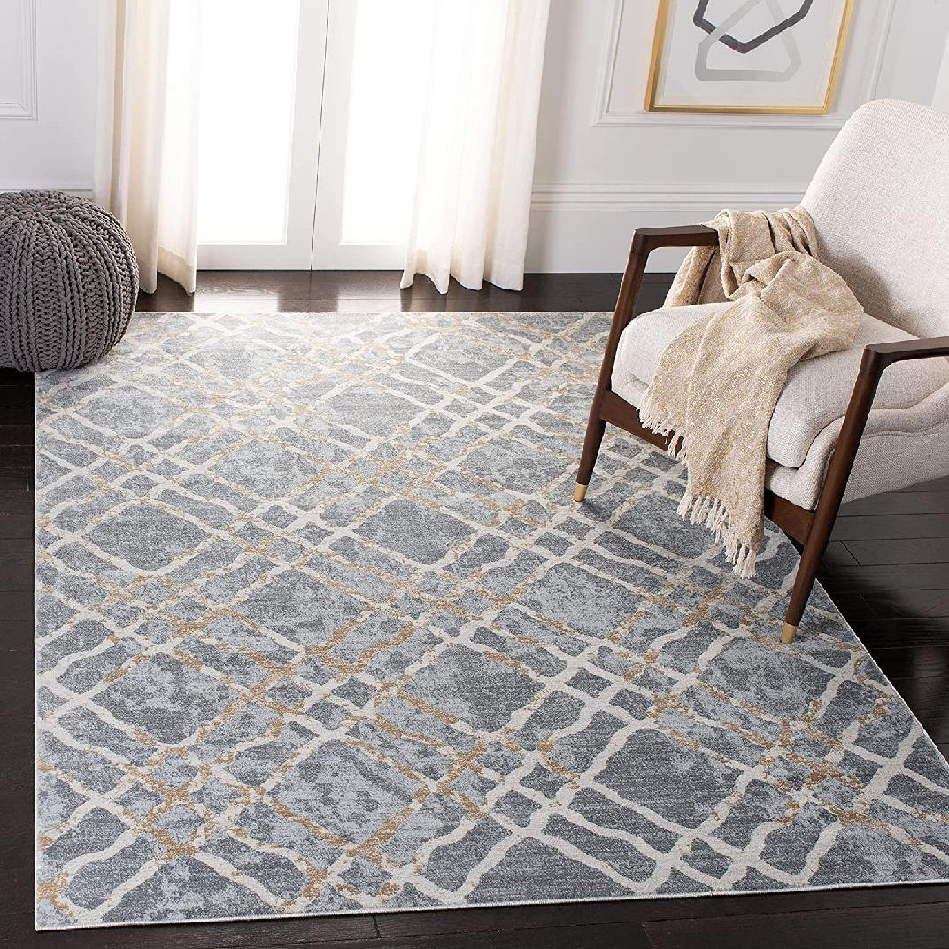 Red Barrel Studio® Corintha Plaid Machine Woven Synthetic Area Rug in ...