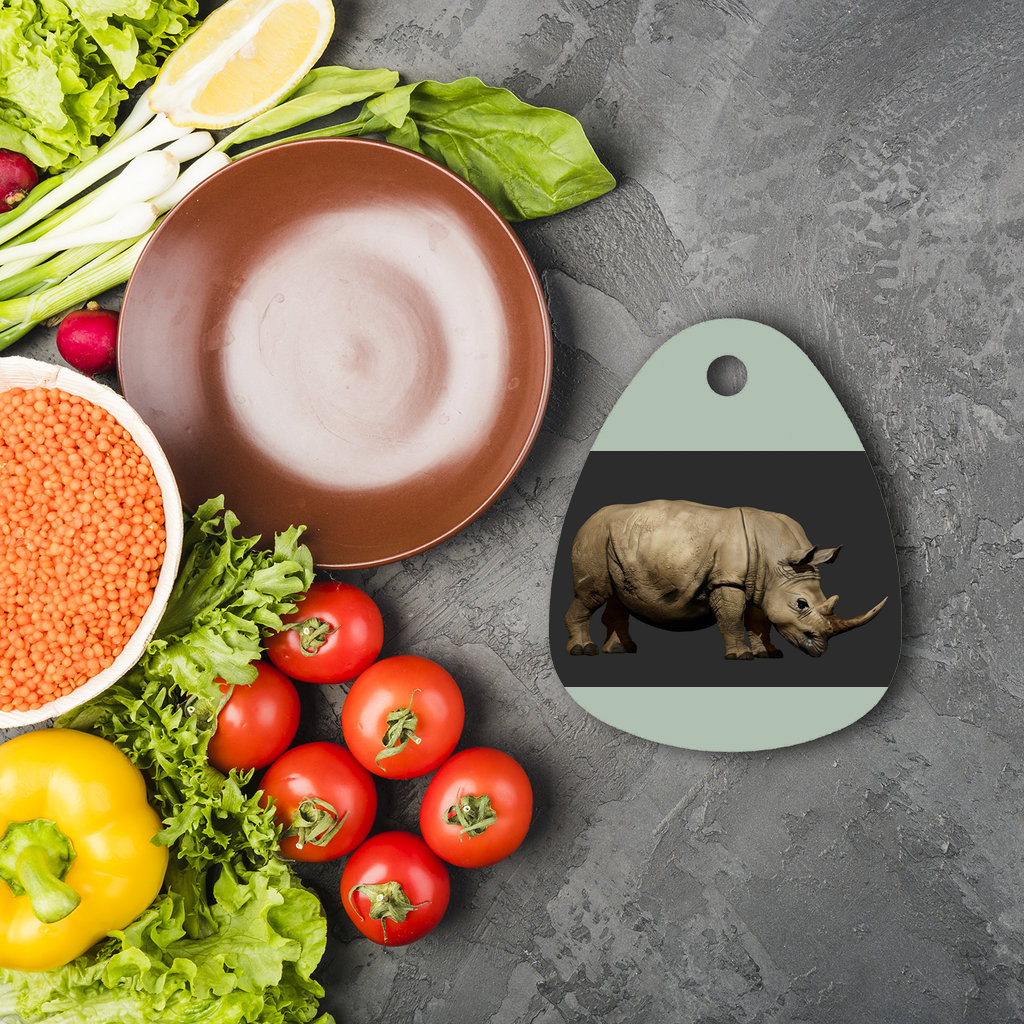 Marick Booster Rhino Character Sublimation Glass Cutting Board | Wayfair