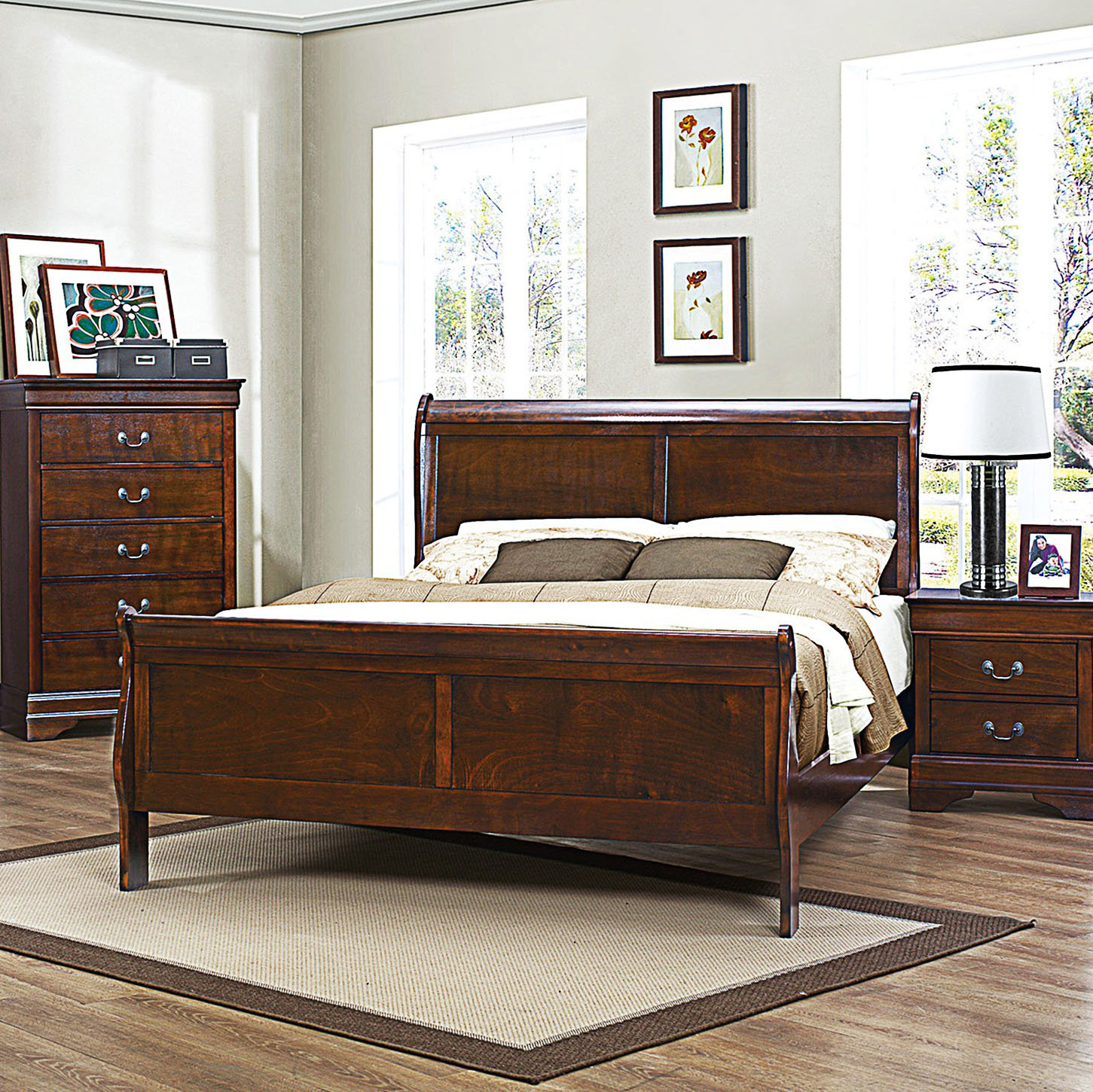 Latitude Run® Modern & Contemporary Traditional Design Sleigh Bed | Wayfair