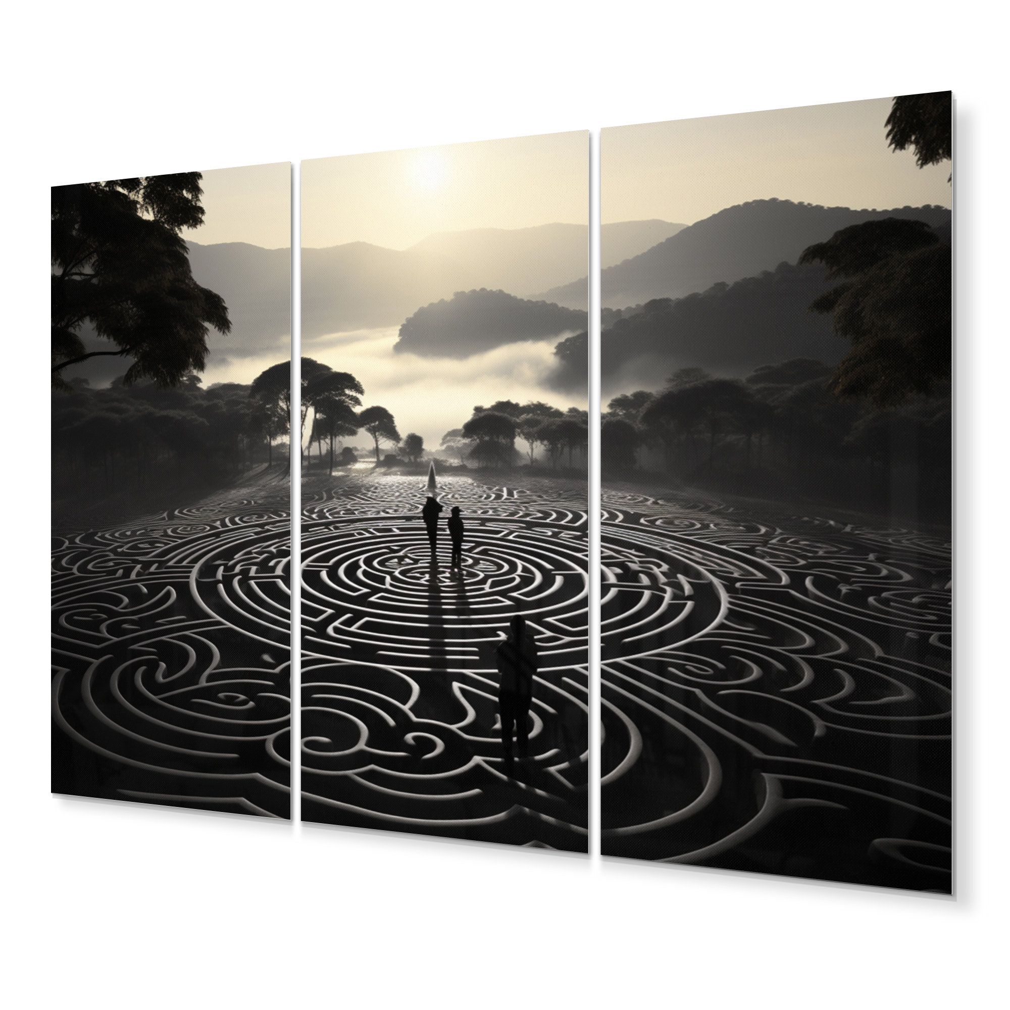 Design Art Indian Art Mystic Rangoli - Indian Metal Wall Decor Set ...