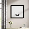 Latitude Run® 'Curiosity (Cat)' - Picture Frame Photograph Print on ...