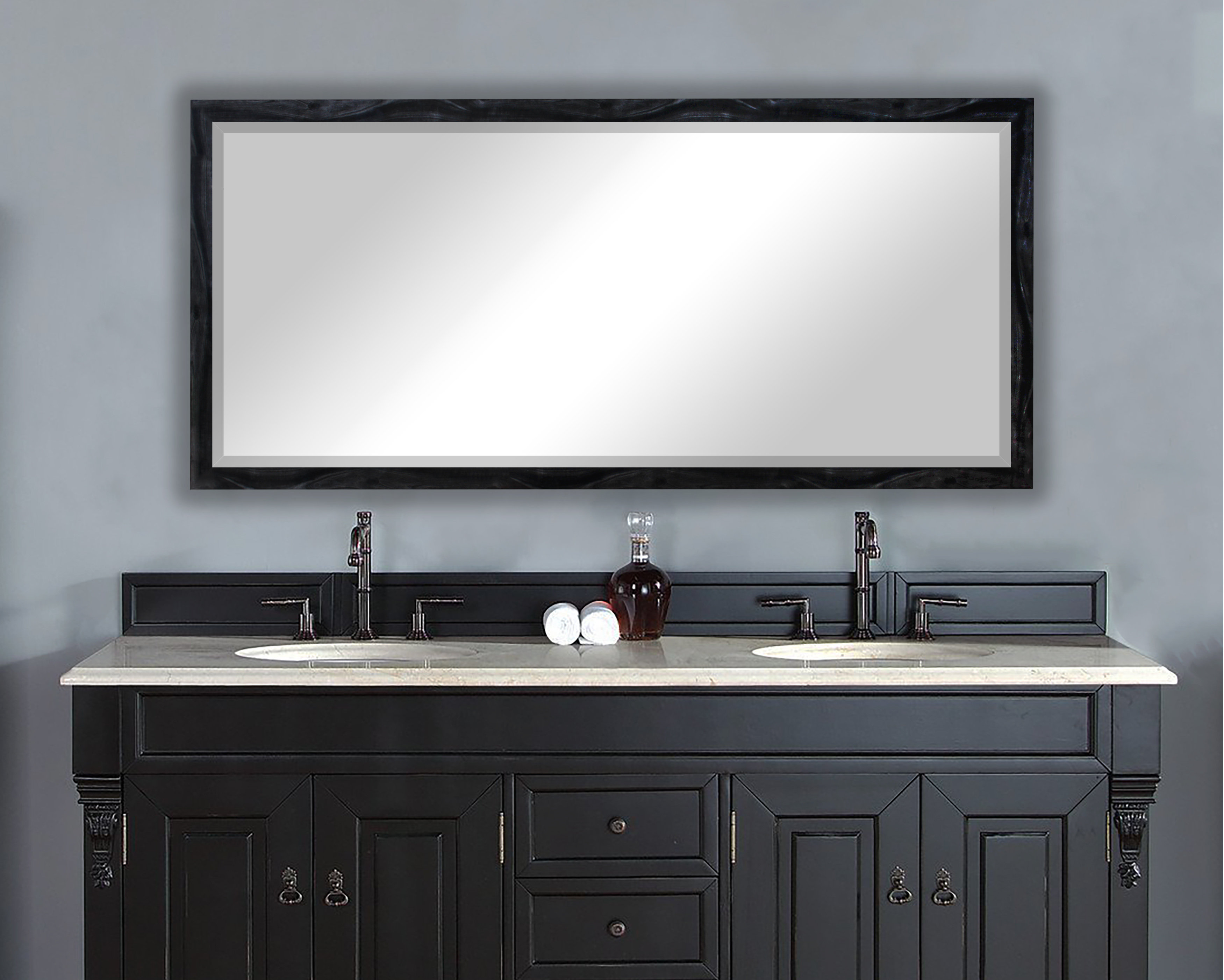 Gracie Oaks Chudleigh Double Beveled Bathroom / Vanity Mirror & Reviews ...