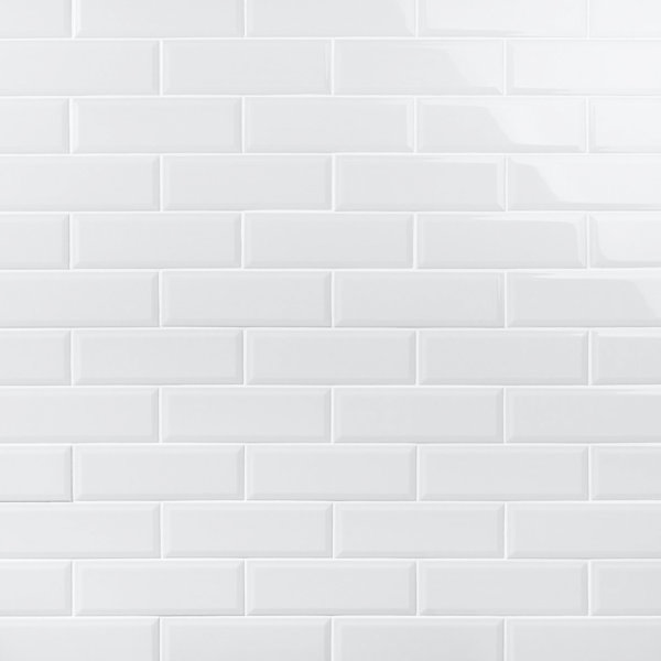 Qube Tiles Eclipse 4" x 12" Beveled Glossy Subway Wall Tile | Wayfair