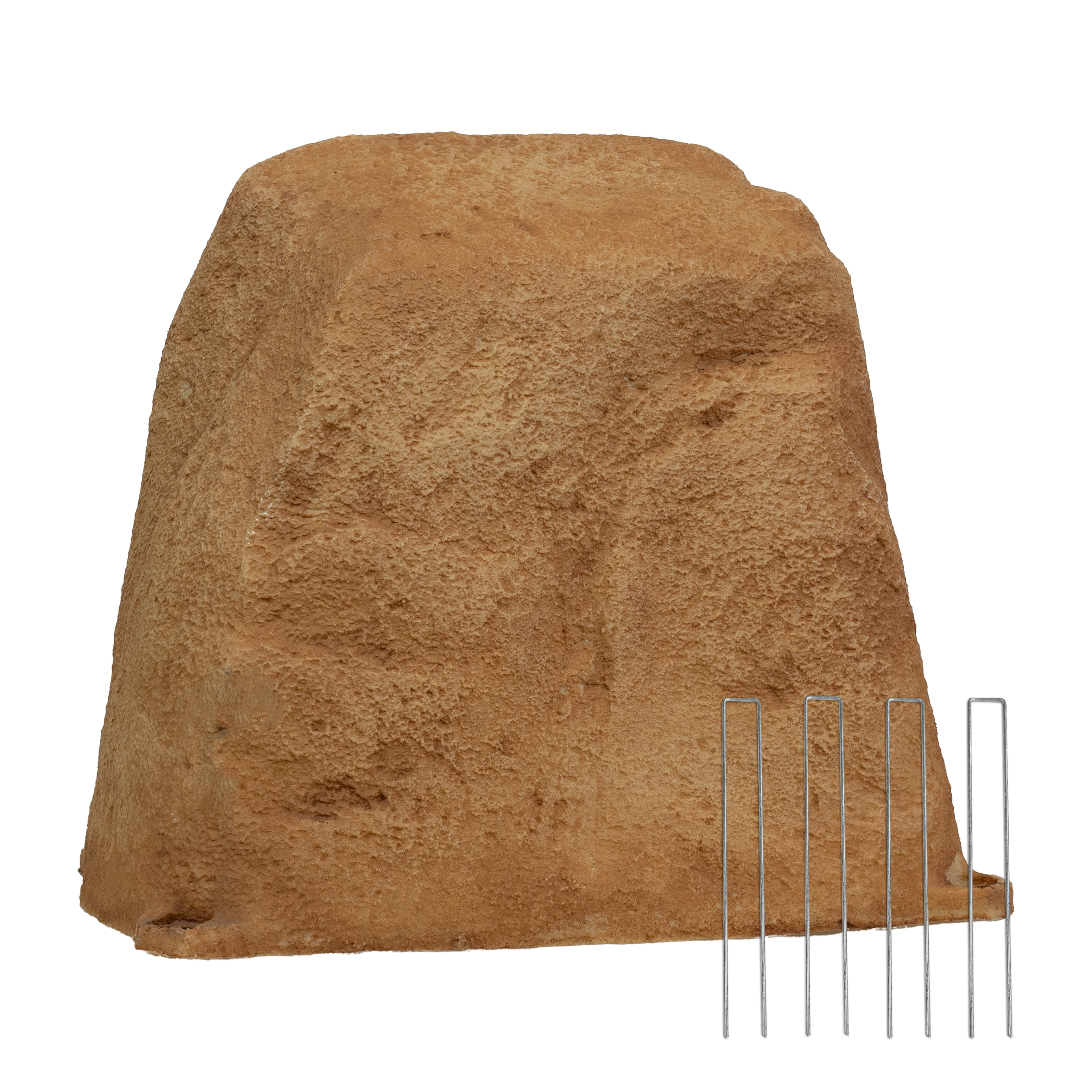 Arlmont & Co. Flat-Top Artificial Landscape Rock with Stakes - Sand ...