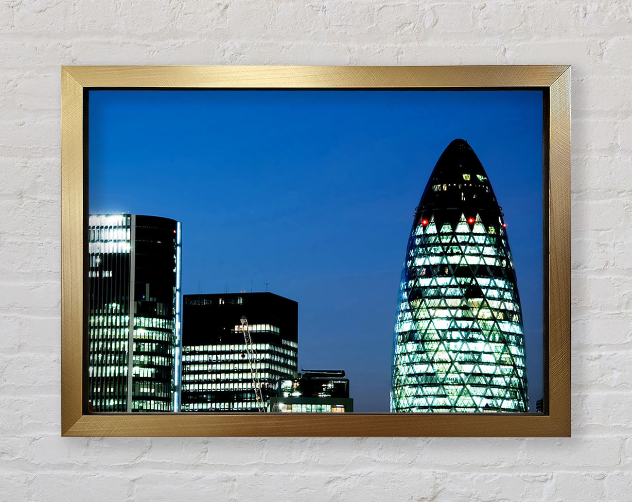 Bright Star London Gherkin Night Lights - Single Picture Frame Art ...