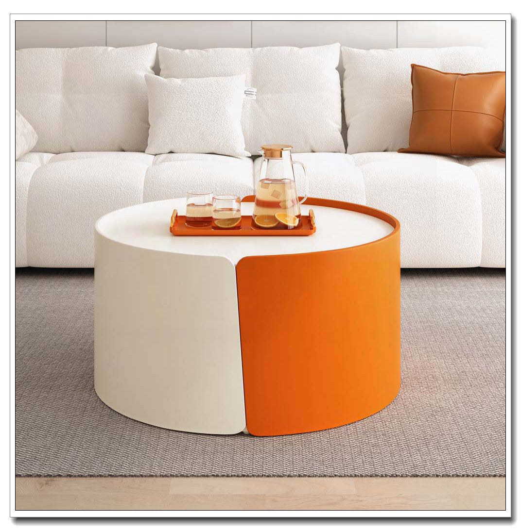 Latitude Run® Nesting Coffee Table, Round Nesting Tables and End Tables ...