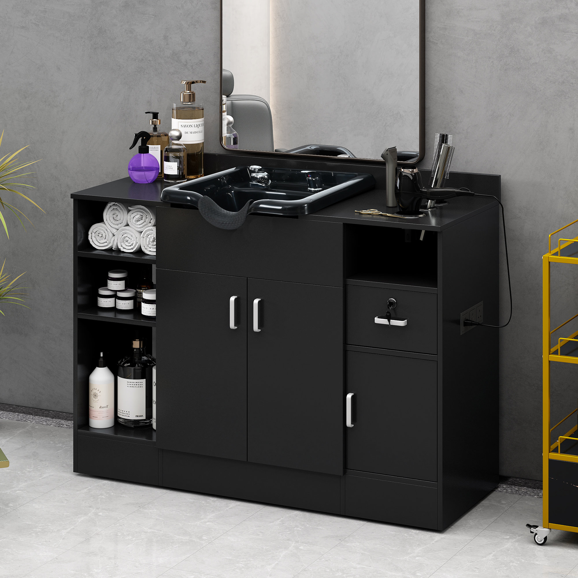 Latitude Run® Backwash Station for Salons,Salon Station with Shampoo ...