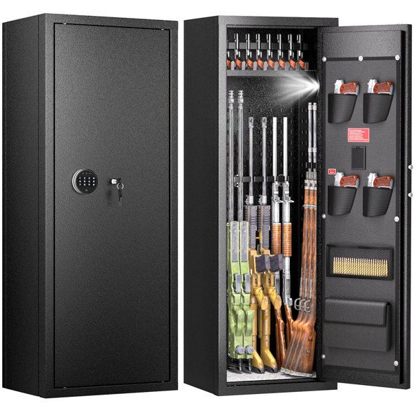 SUNCROWN 10-14 Rifle Gun Safe, Long Gun Safes for Rifle and Shotgun ...