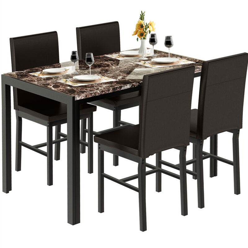 Latitude Run® Saulo 4 - Person Dining Set & Reviews | Wayfair