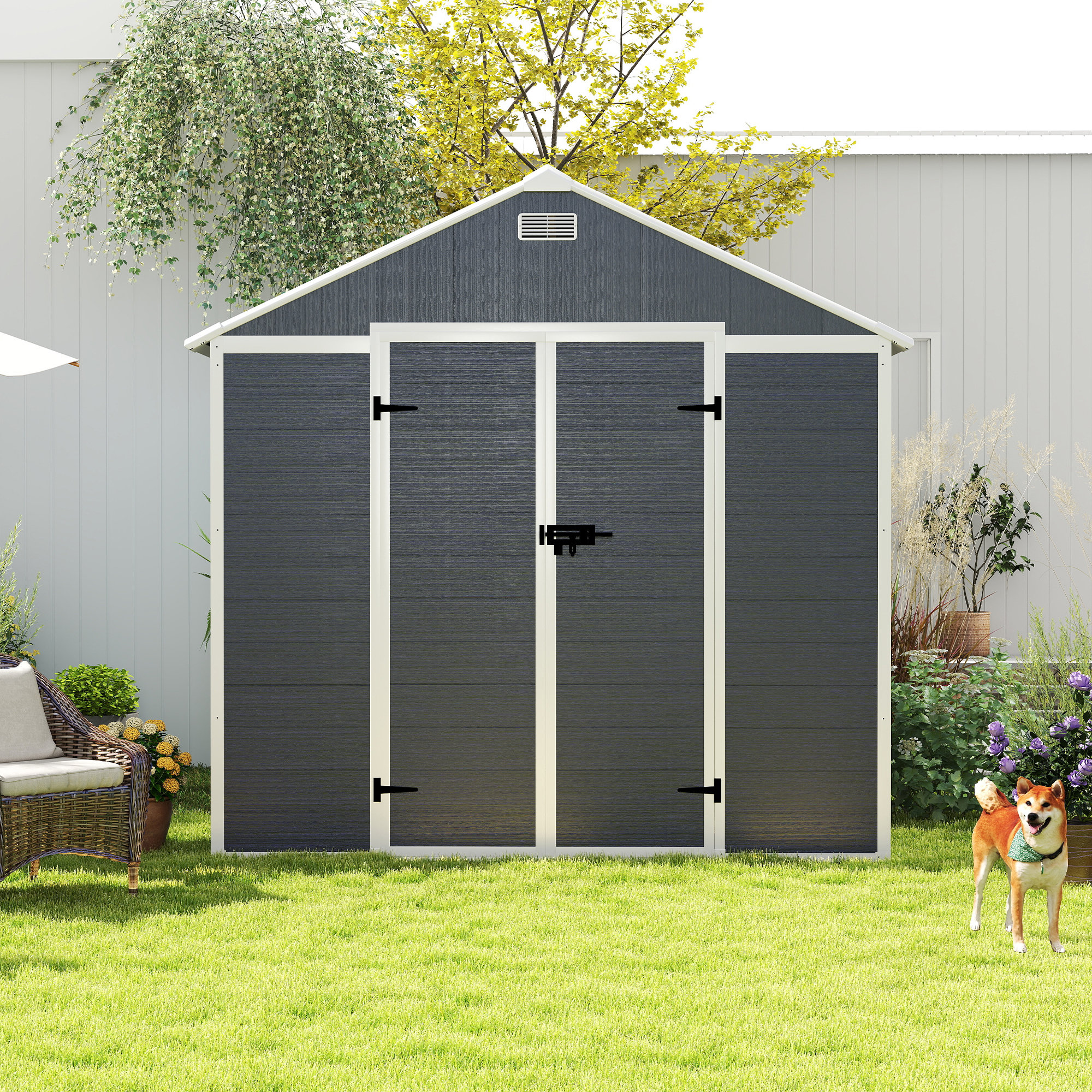 STAR SPARKLE TECHNOLOGY LIMITED Campcraft 8x8ft Outdoor Storage Shed ...
