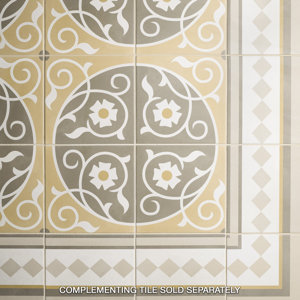 Merola Tile Caprice Series 7.88" x 7.88" Porcelain Patterned Wall ...