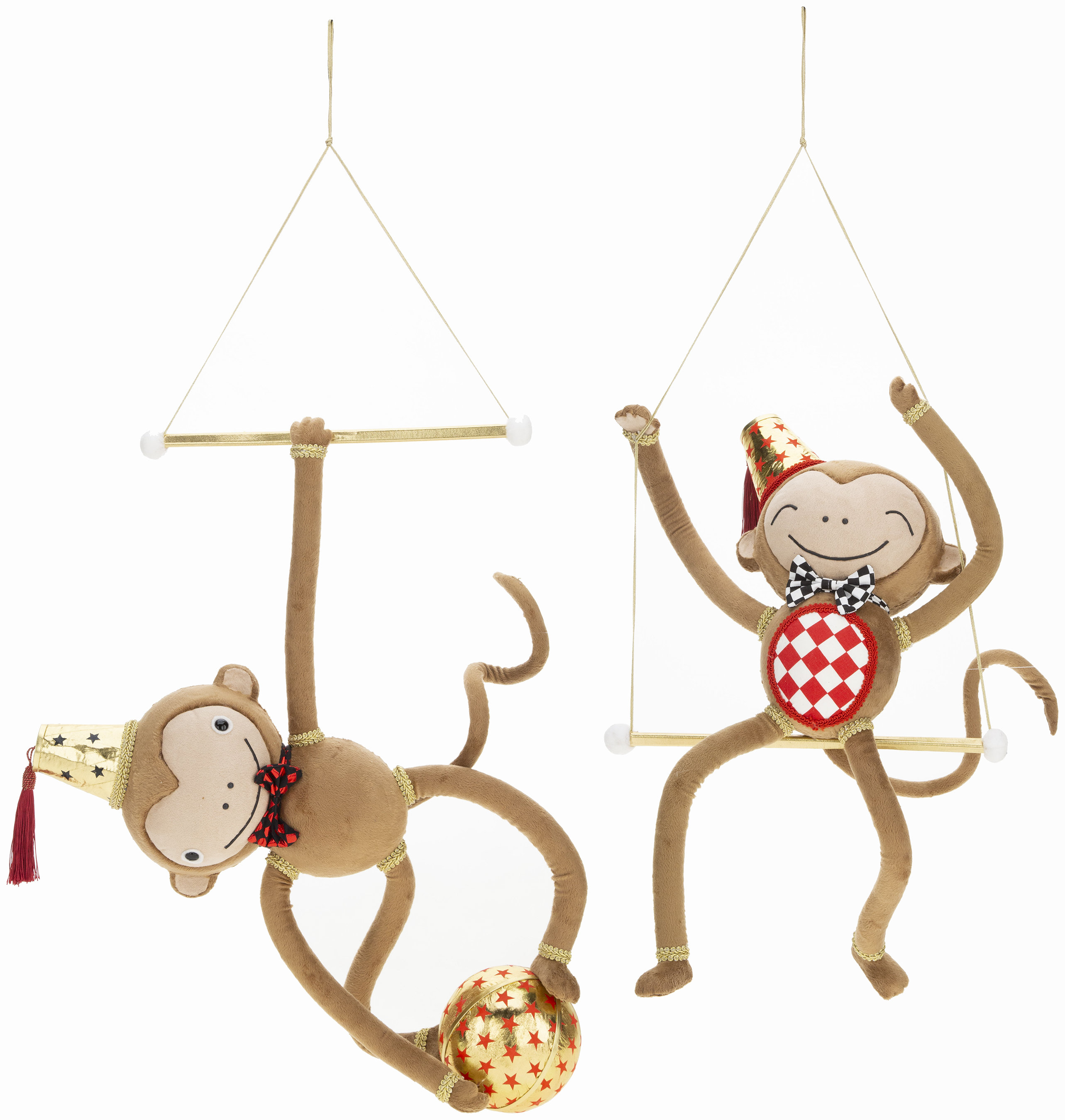 Mark Roberts Balancing Act Monkey - 22 Inches Set Of 2 | Wayfair
