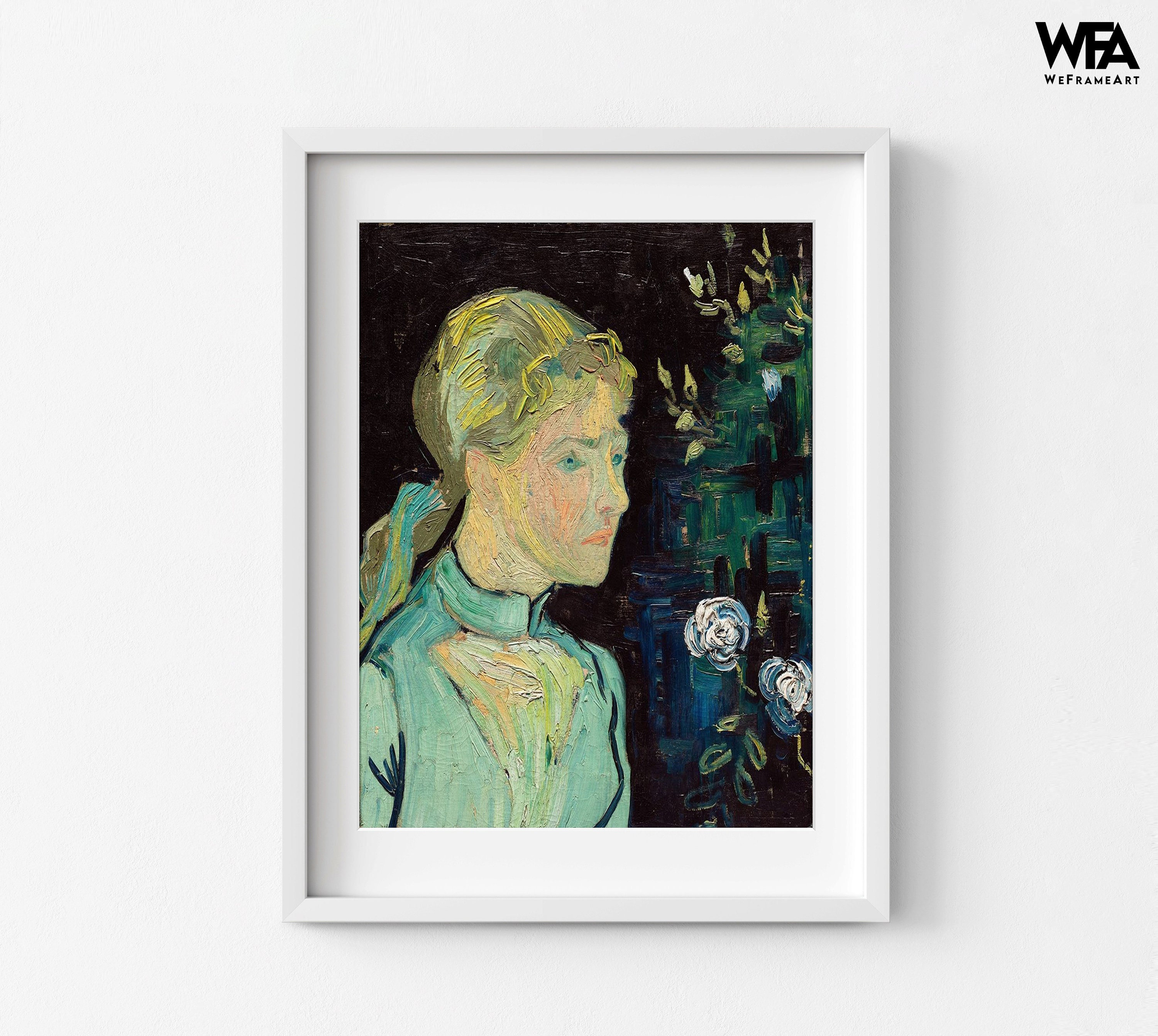 WeFrameArt Adeline Ravoux By Vincent Van Gogh, Famous Portraits Prints ...