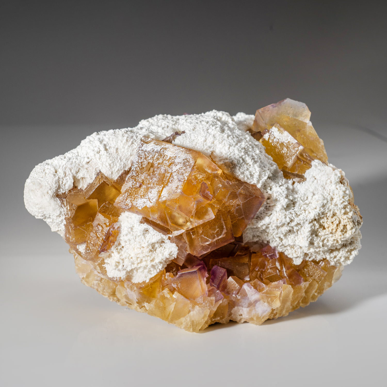 Astro Gallery of Gems Yellow Fluorite with Barite from Elmwood Mine ...
