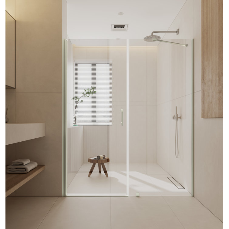 MEDUNJESS 72In.H Frameless Glass Shower Door With Clear Tempered | Wayfair