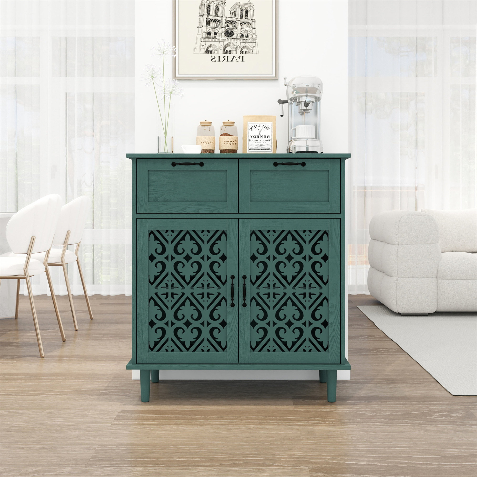 Charlton Home 2 Door 2 Drawer Cabinet - Wayfair Canada