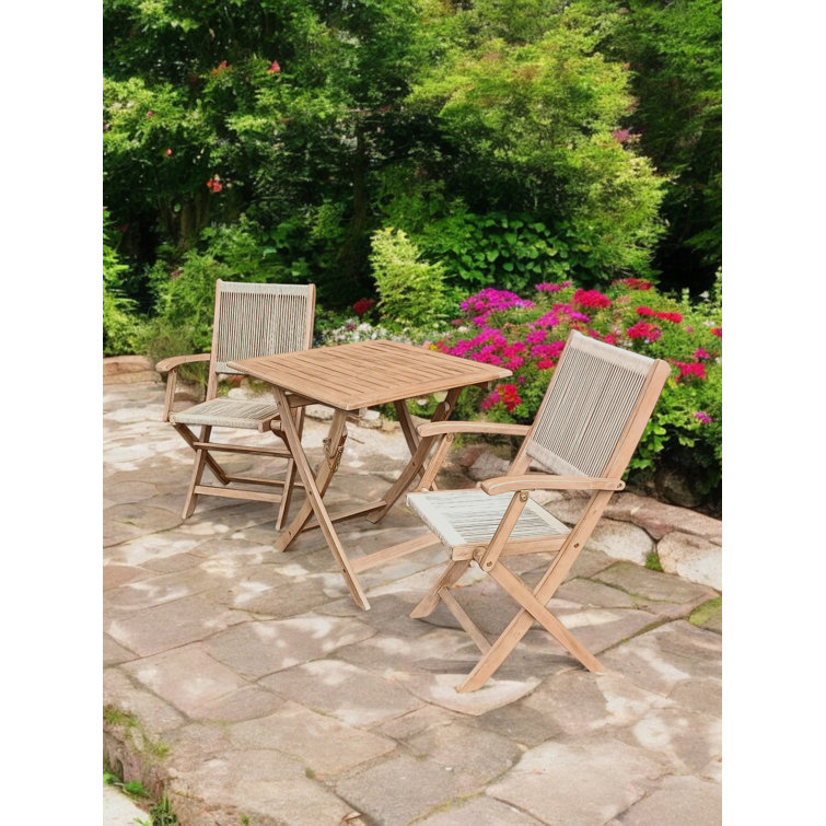 Brambly Cottage Square 2 - Person 70cm Long Bistro Set | Wayfair.co.uk