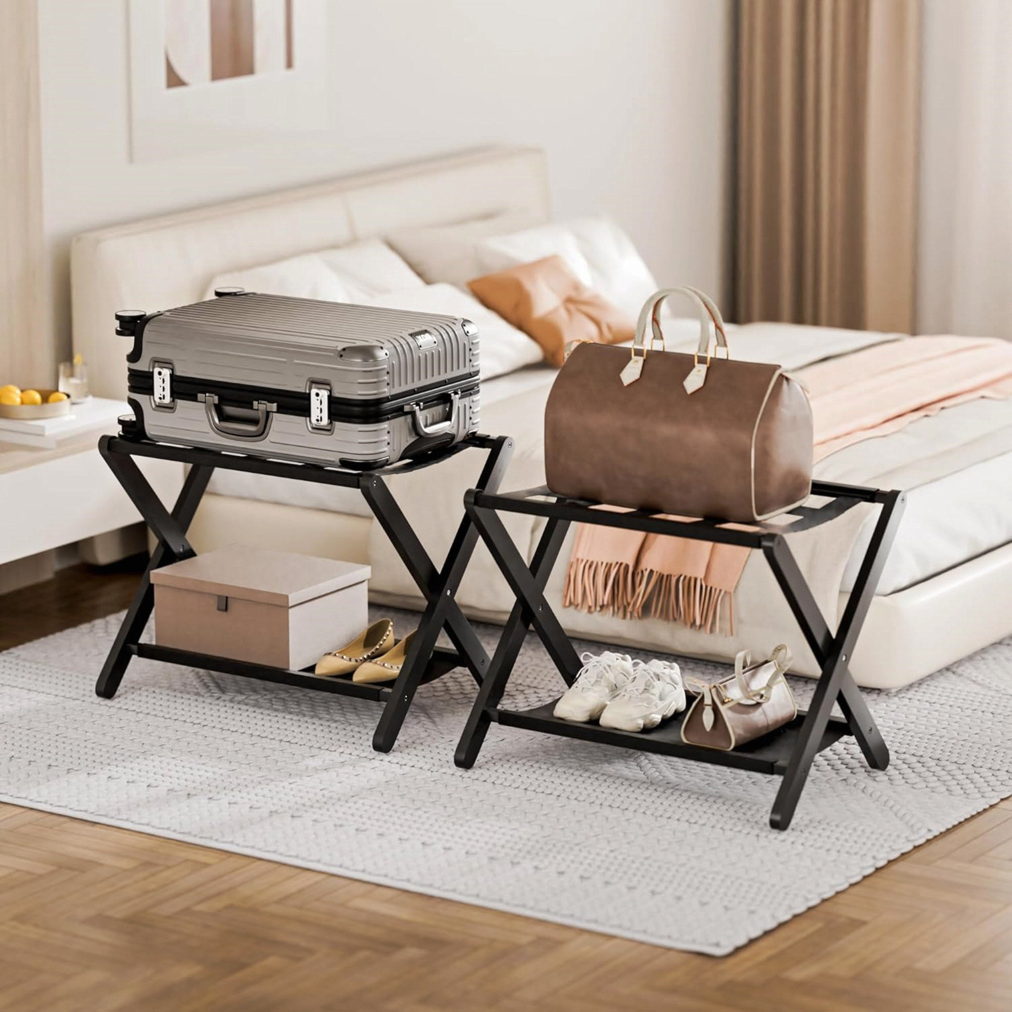 Hivost Pack Of 2 Luggage Rack For Guest Room | Wayfair