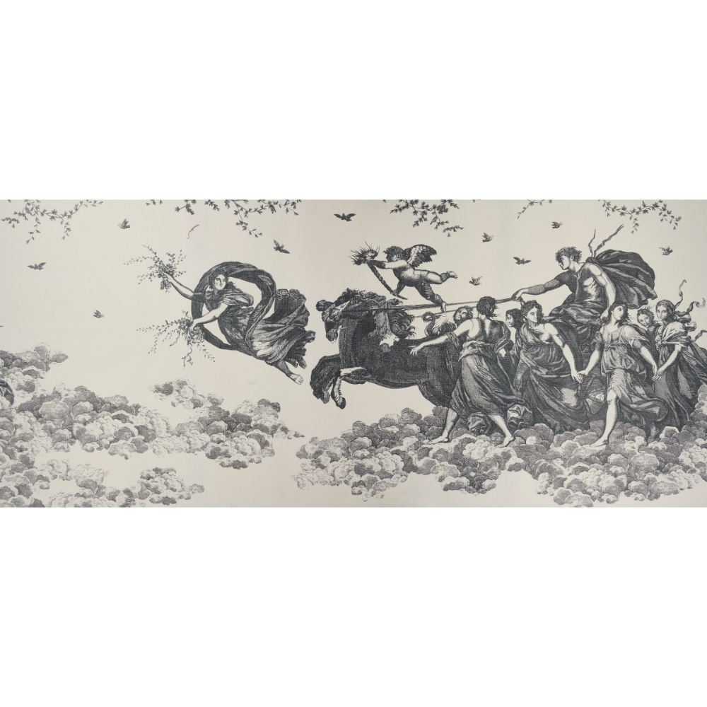 Schumacher x Jill Lasersohn Chariot Of Dawn Toile Ground Wallpaper ...