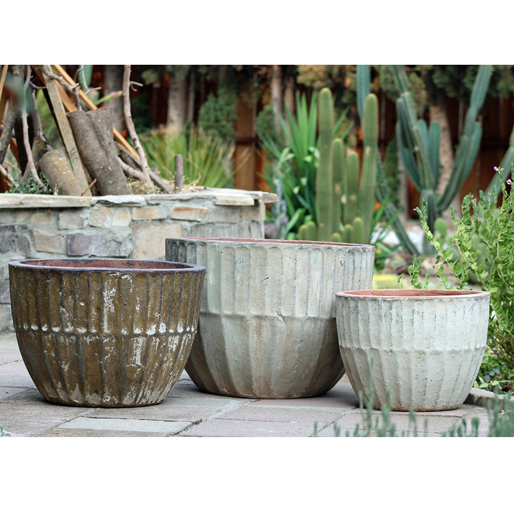 17 Stories 3 - Piece Clay Pot Planter Set - Wayfair Canada