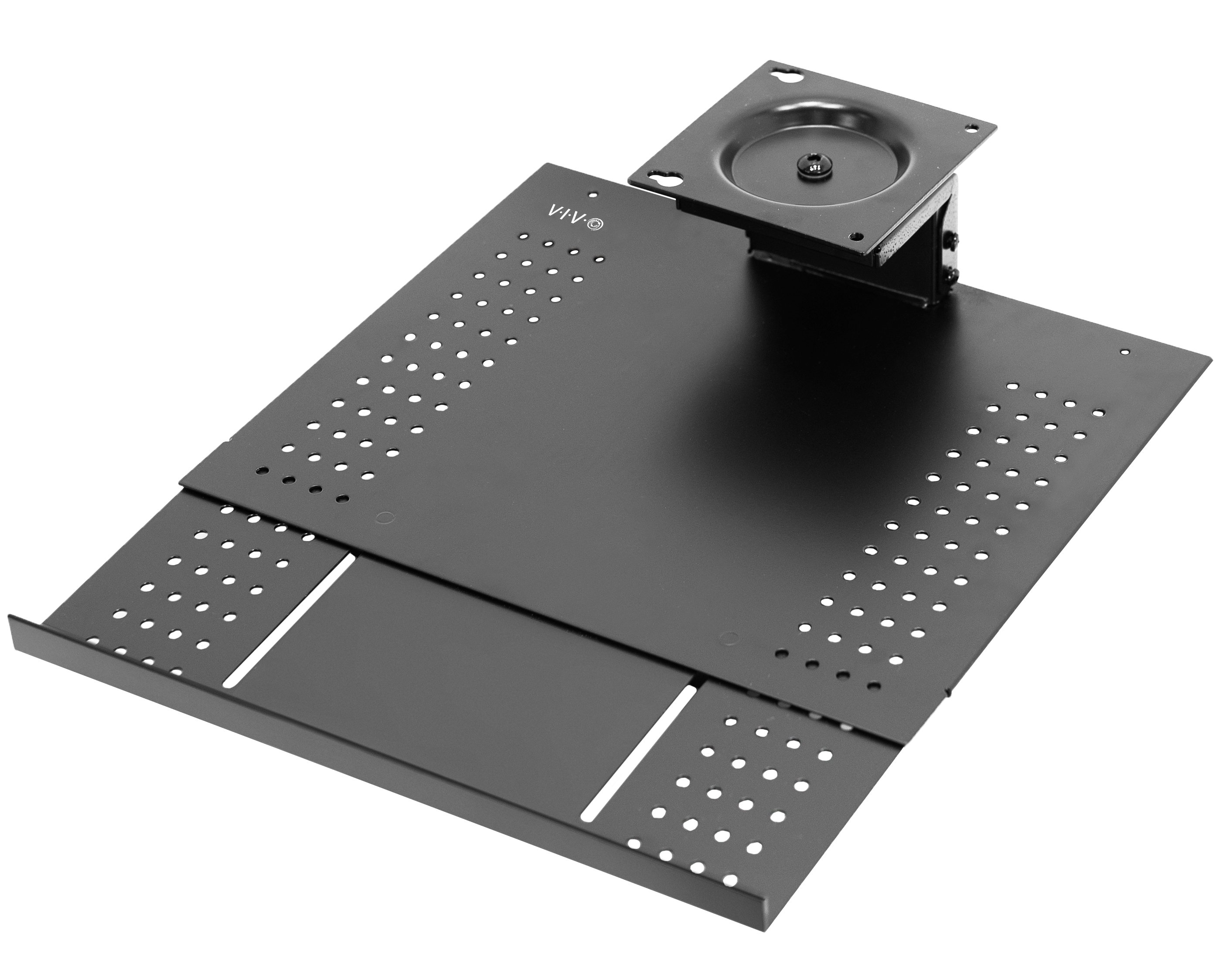 Vivo Black Sliding Under Desk Laptop Tray - Wayfair Canada