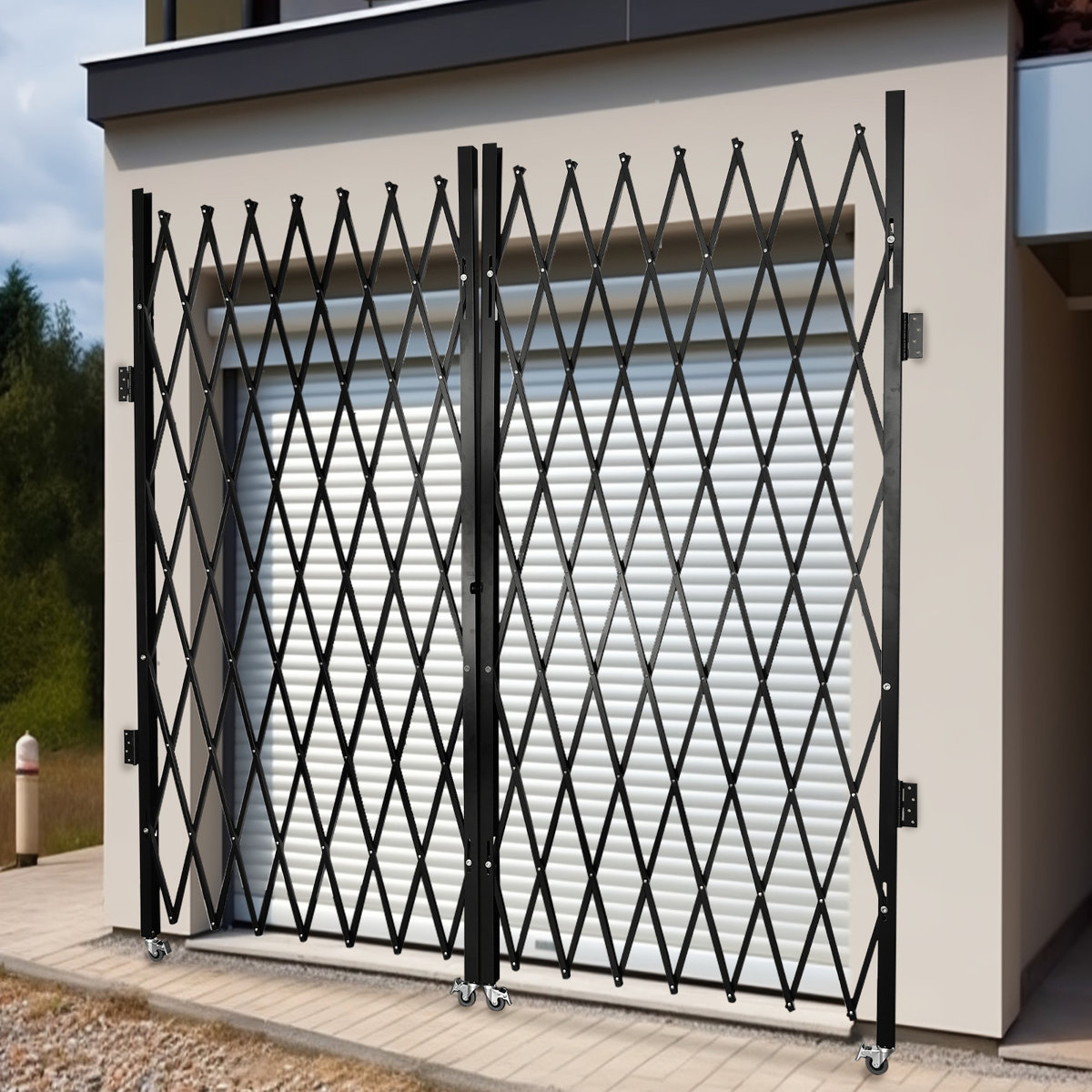 FRONG Double-Folding Metal Security Gate | Wayfair