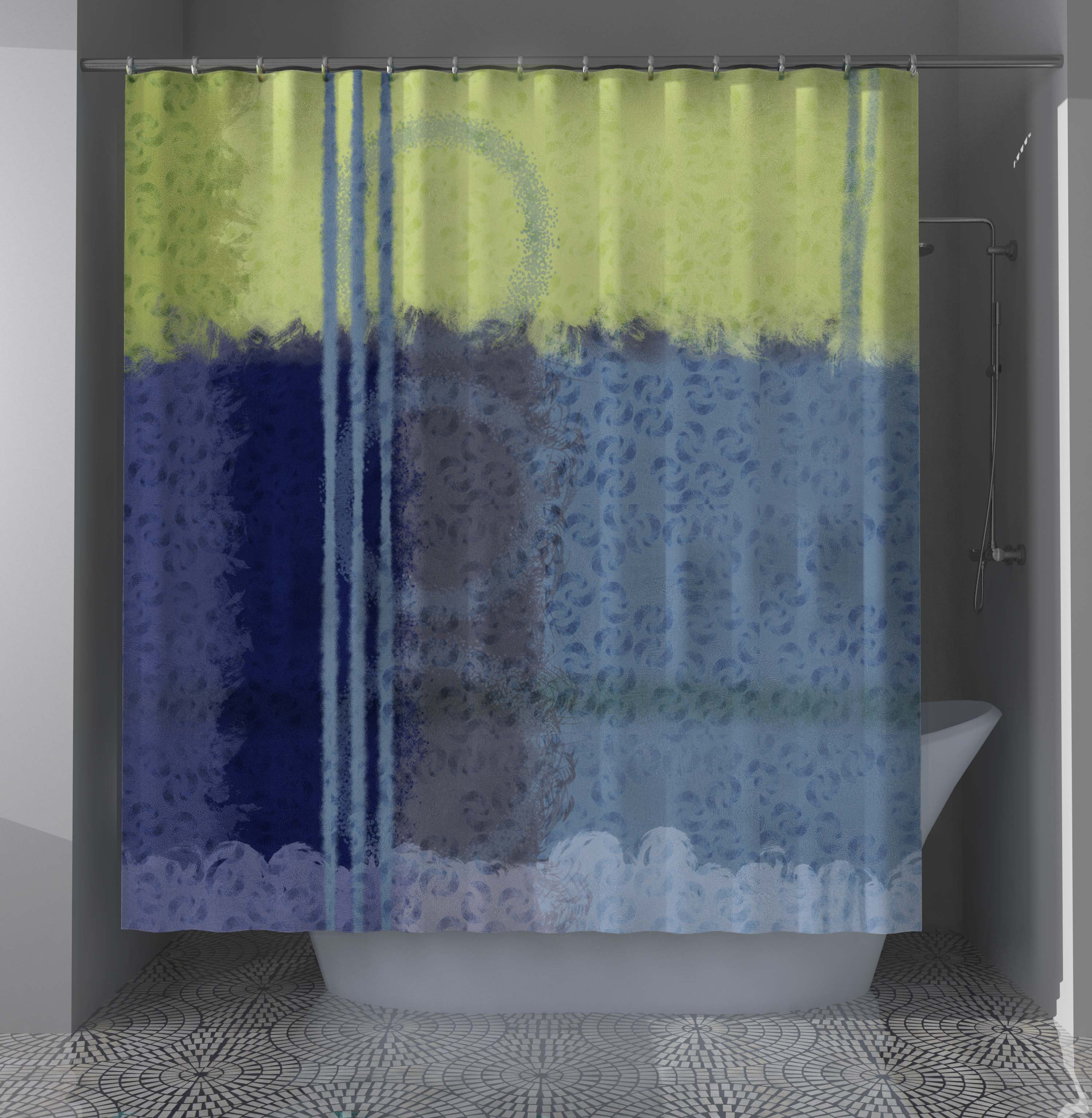 East Urban Home Creamy Outrageous Shower Curtain | Wayfair