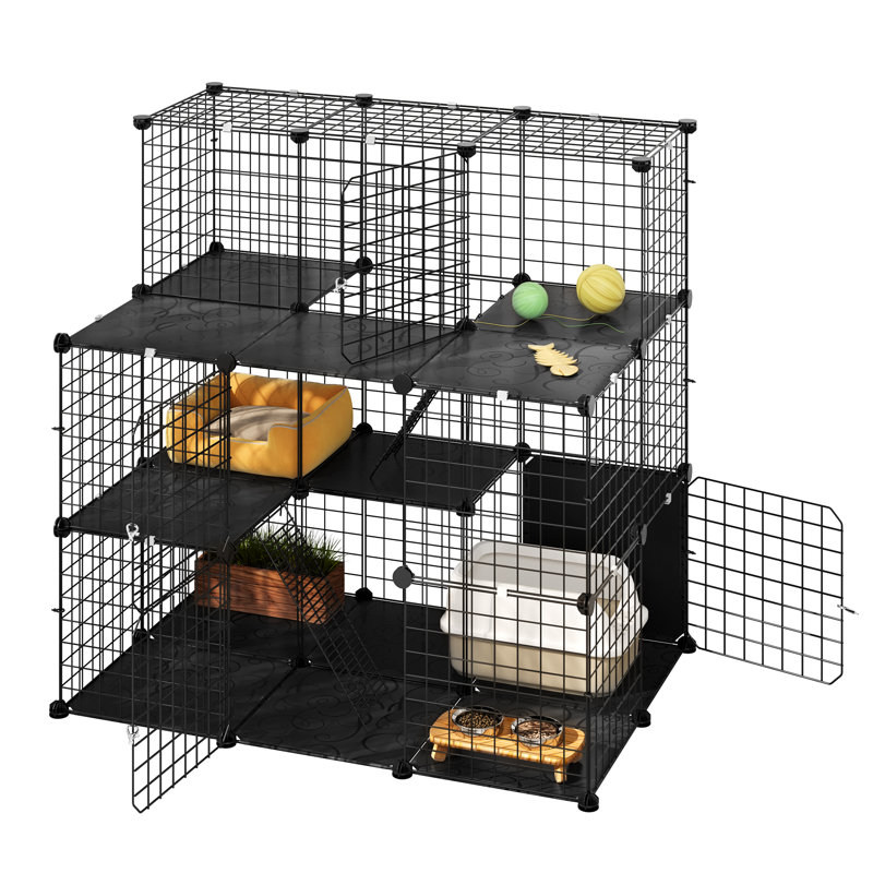 Tucker Murphy Pet™ Draedyn Portable 3-layer Cat Cage & Reviews | Wayfair