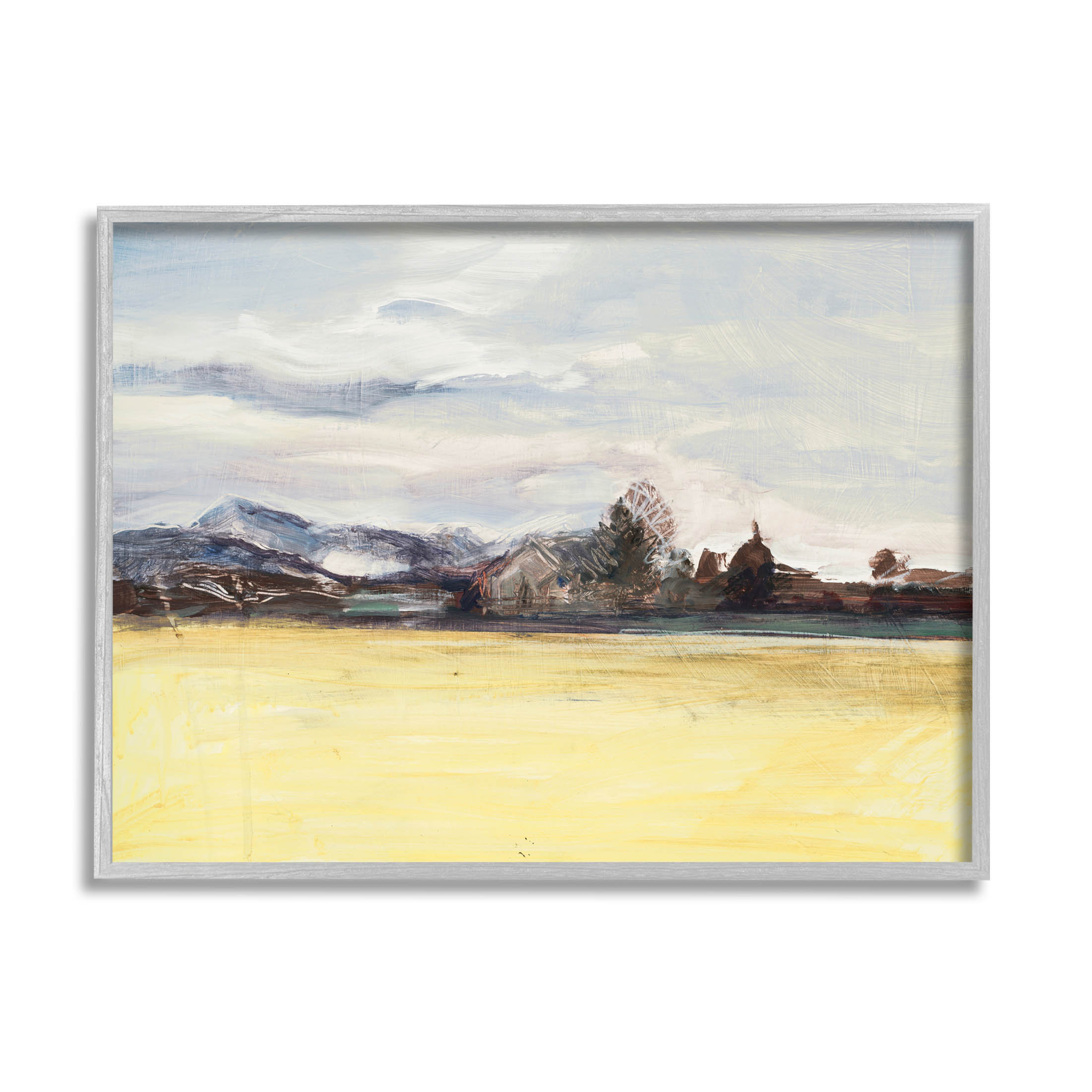 Stupell Industries Abstract Distant House Scenery Framed Giclee Art By ...