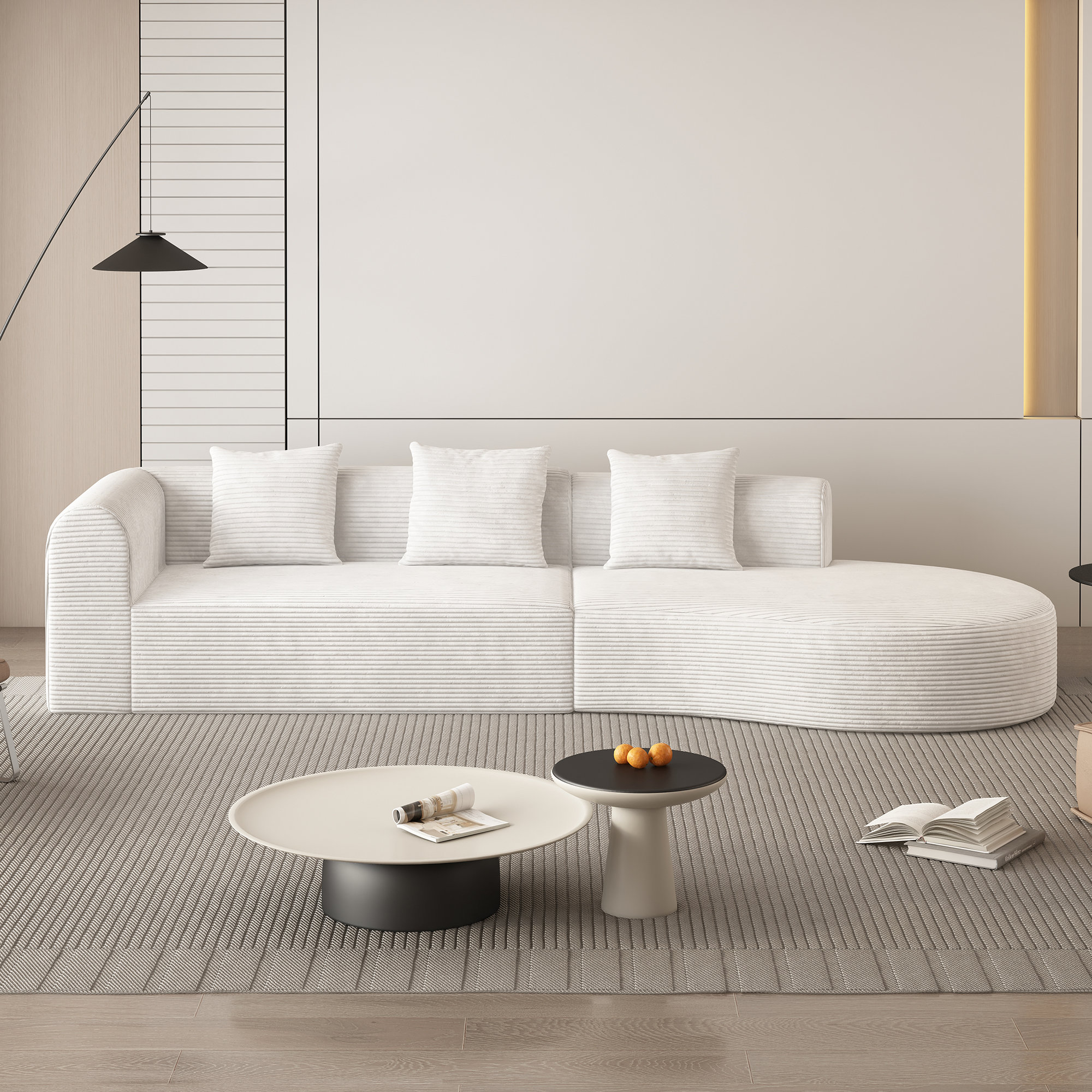 Wade Logan® Lochlan 123-Inch Extra-Large Deep Modular Sofa | Wayfair