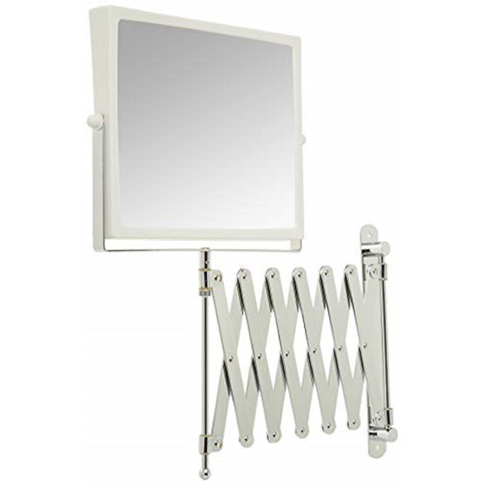 Symple Stuff Wasser 8.25" x 6.5" Wall Mount Magnified Extension Makeup ...