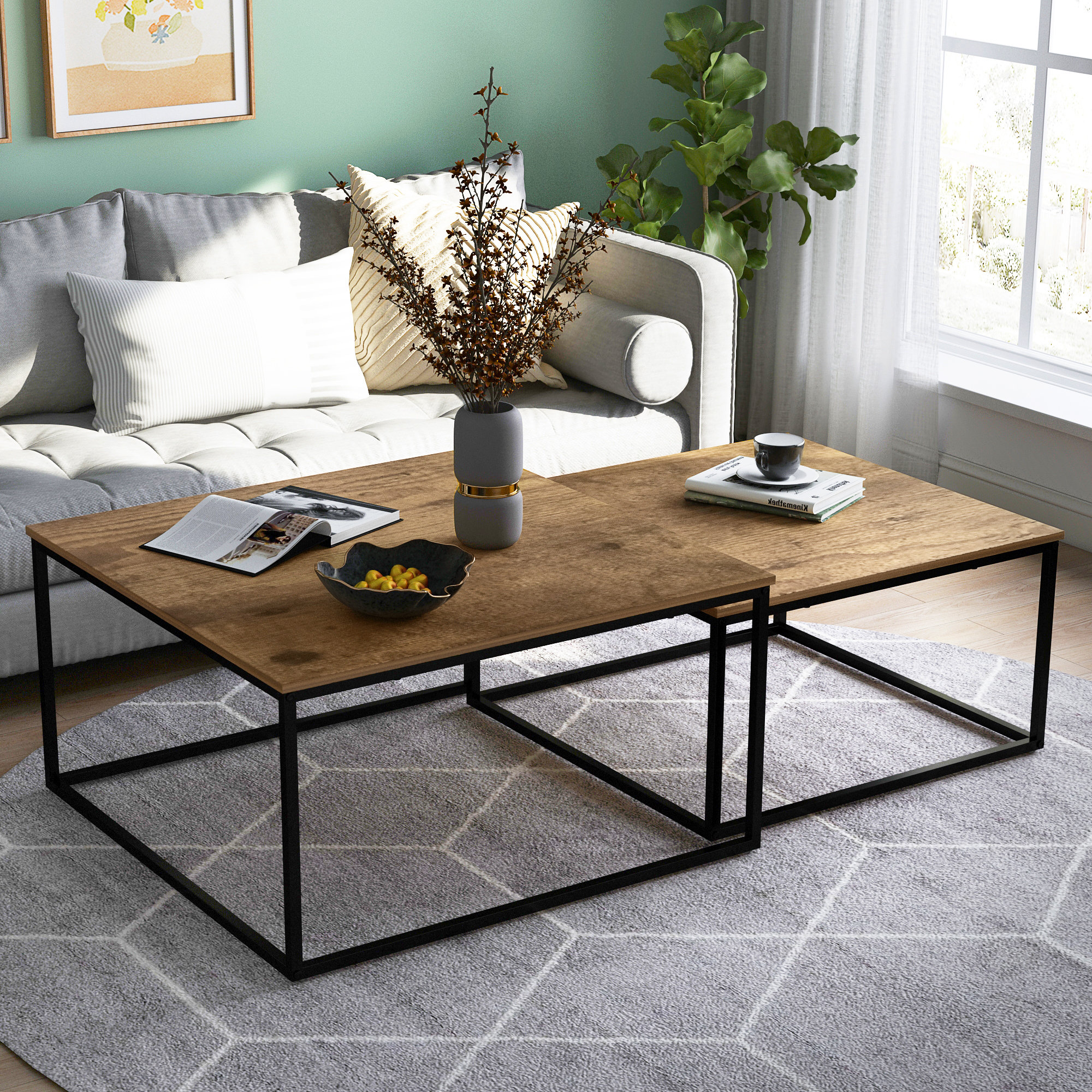 17 Stories Wymore Nesting Coffee Table | Wayfair