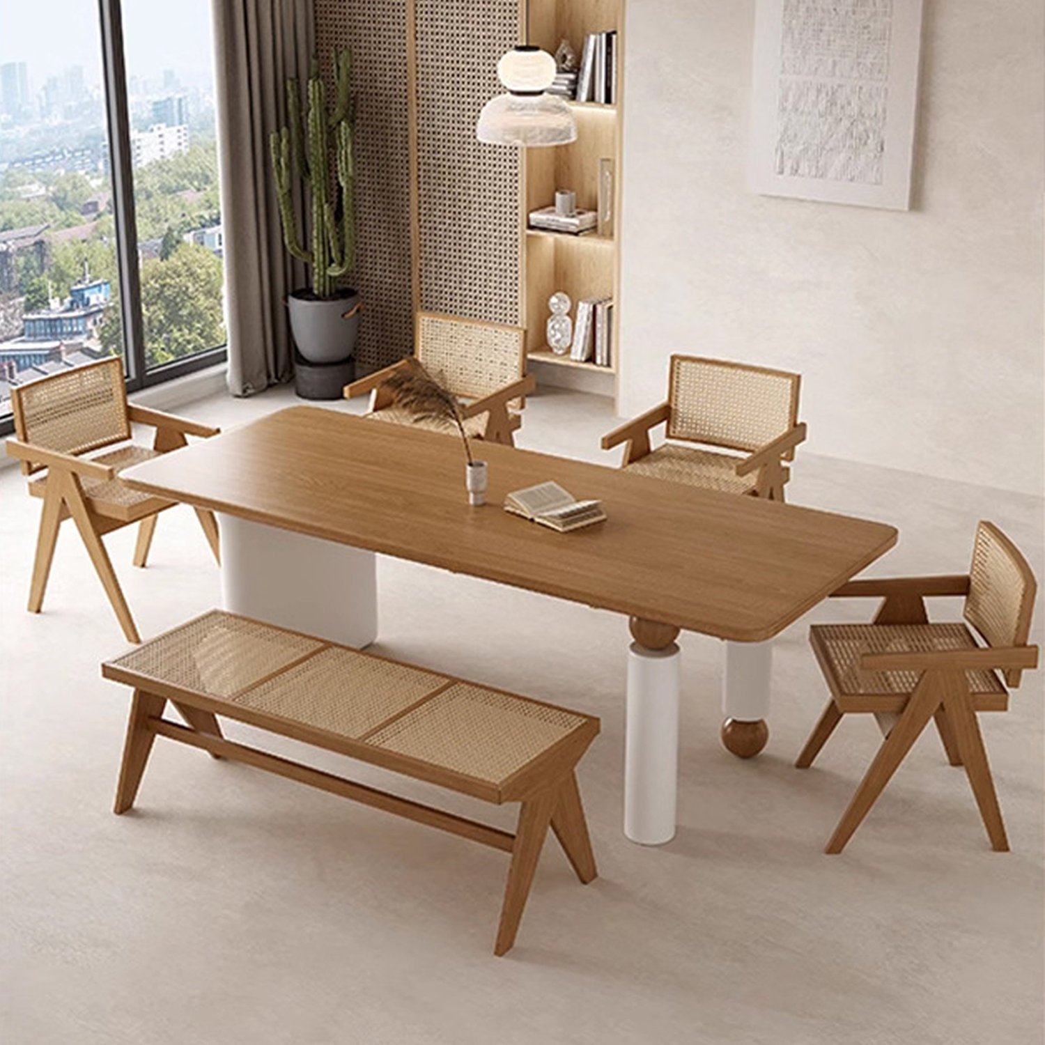 Hokku Designs Renford Rectangular 27.56'' W Dining Set in , Black | Wayfair