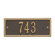 Whitehall Products 1- Line Wall Mount Address Plaque & Reviews | Wayfair