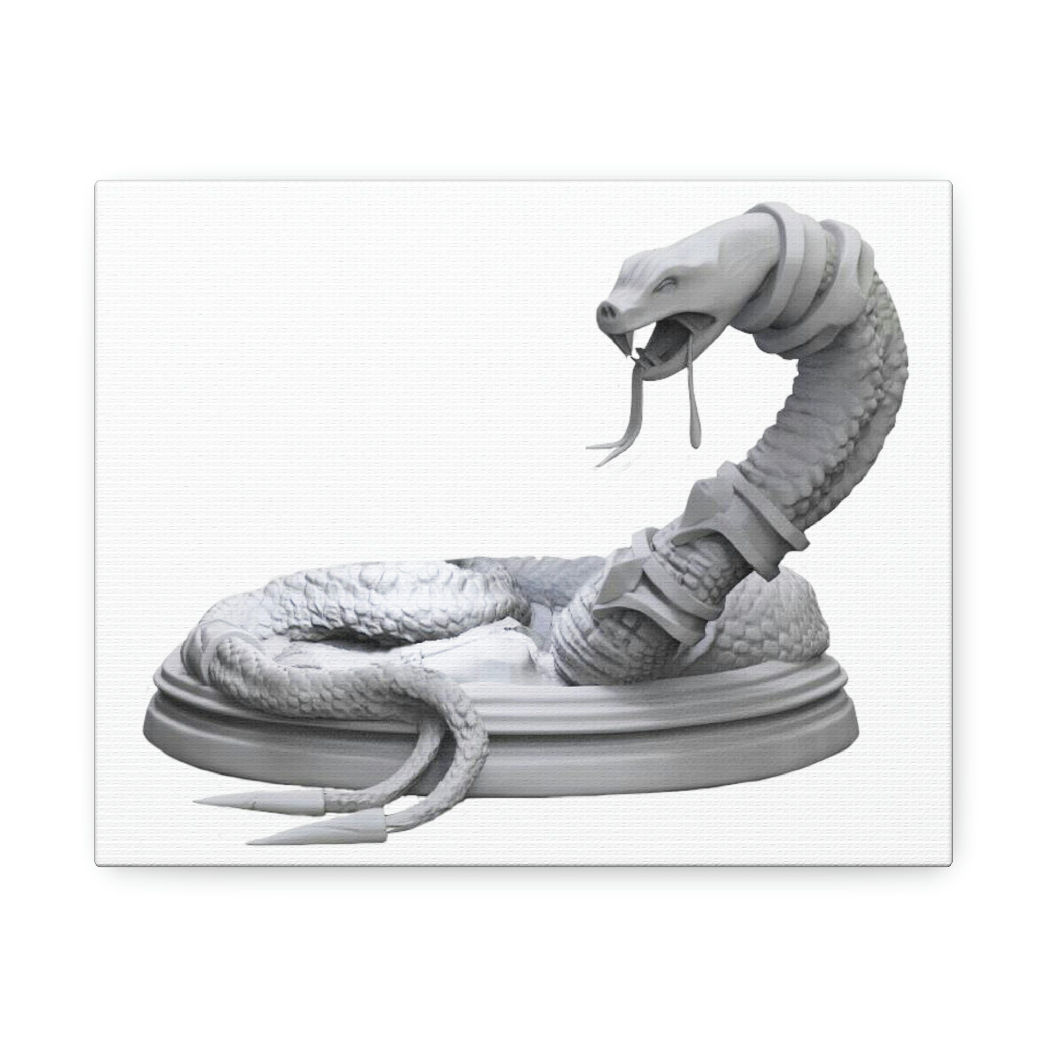 Trinx Stretched Snake - Unframed Illustration on Canvas | Wayfair