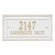 Whitehall Products Gardengate Personalized Grande 2-Line Wall Address ...