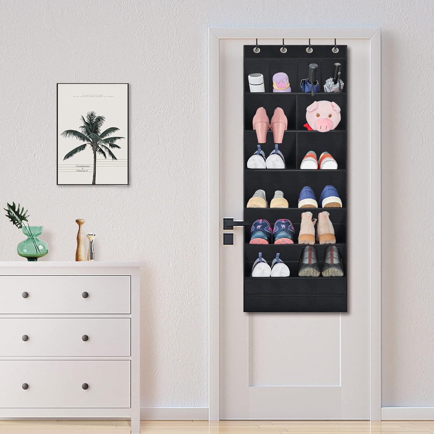 Rebrilliant Over The Door Shoe Organizer With Large Deep Pockets Door ...