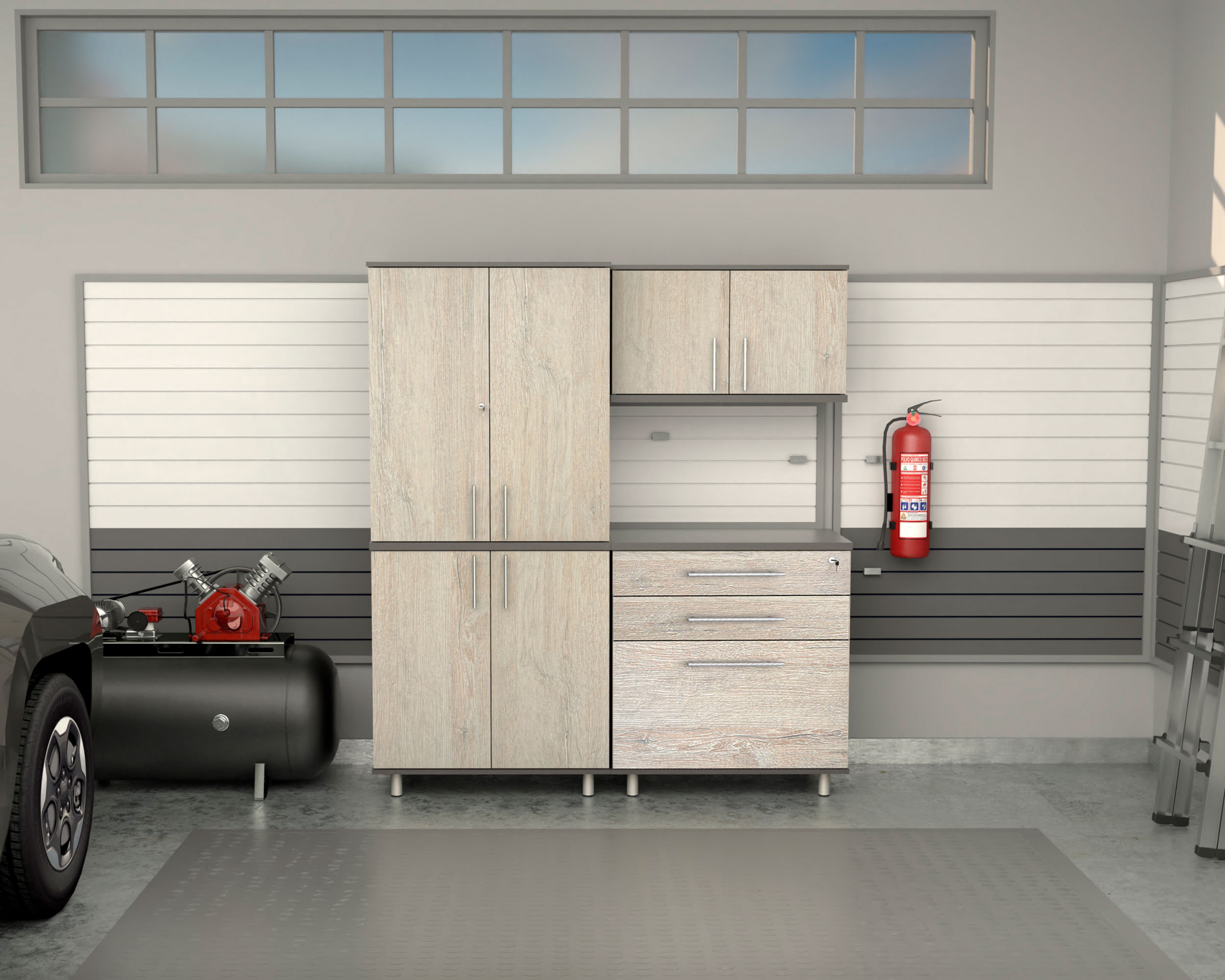 Inval Kratos 3 Piece Garage Storage System | Wayfair