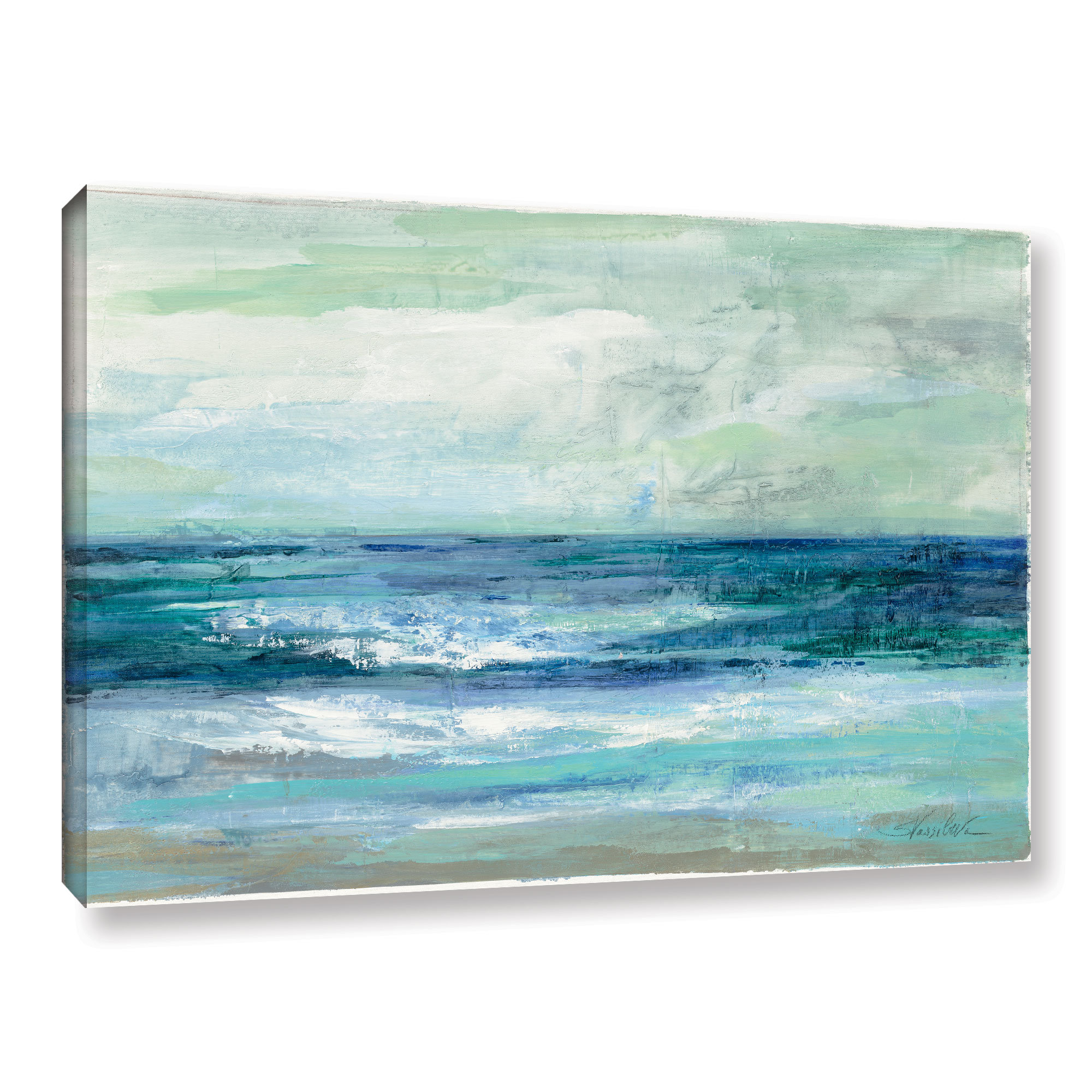 ArtWall Tide - Painting on Canvas | Wayfair