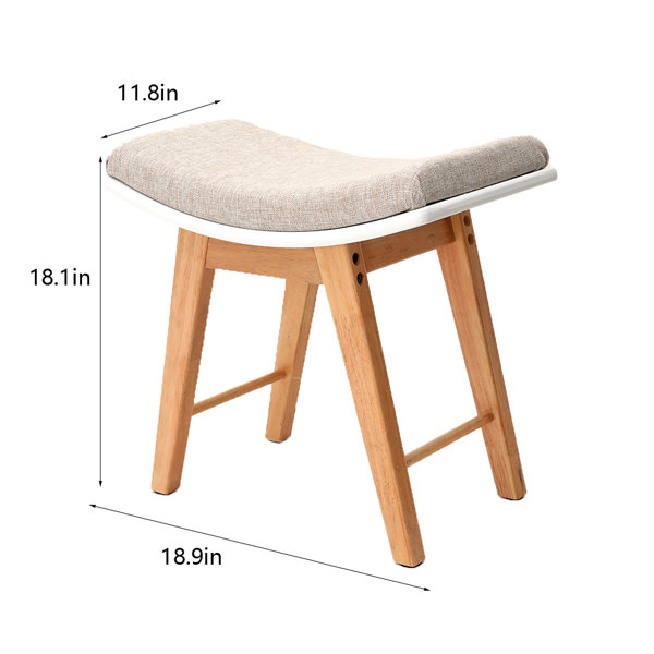 Red Barrel Studio® Solid Wood Accent Stool & Reviews | Wayfair