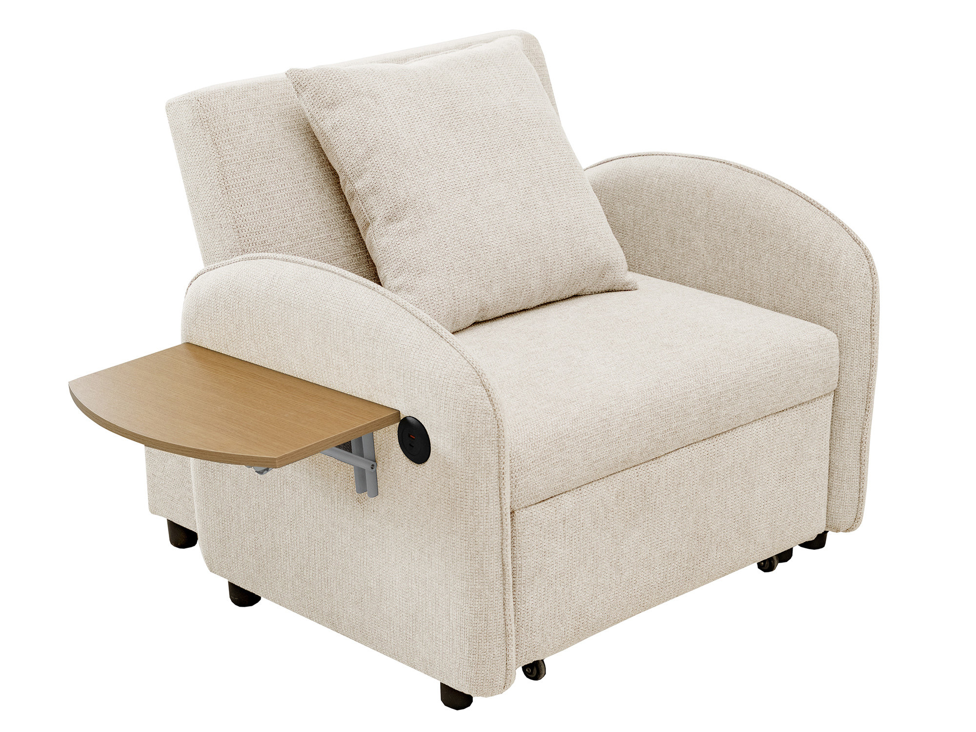 Latitude Run® 3-In-1 Convertible Sleeper Chair Bed | Wayfair