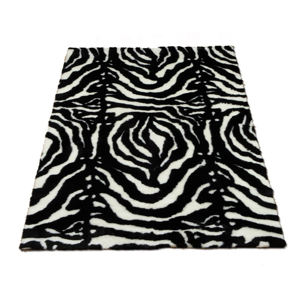 Mercer41 Polak Zebra Black/White Spine Area Rug | Wayfair
