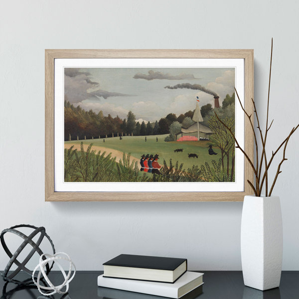 East Urban Home Landscape and Four Young by Henri Rousseau - Picture ...