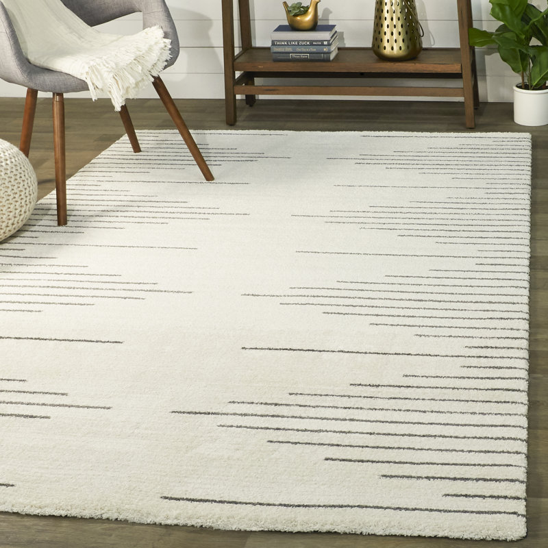 Mercury Row® Bonfiglio Cream/Gray Rug & Reviews | Wayfair