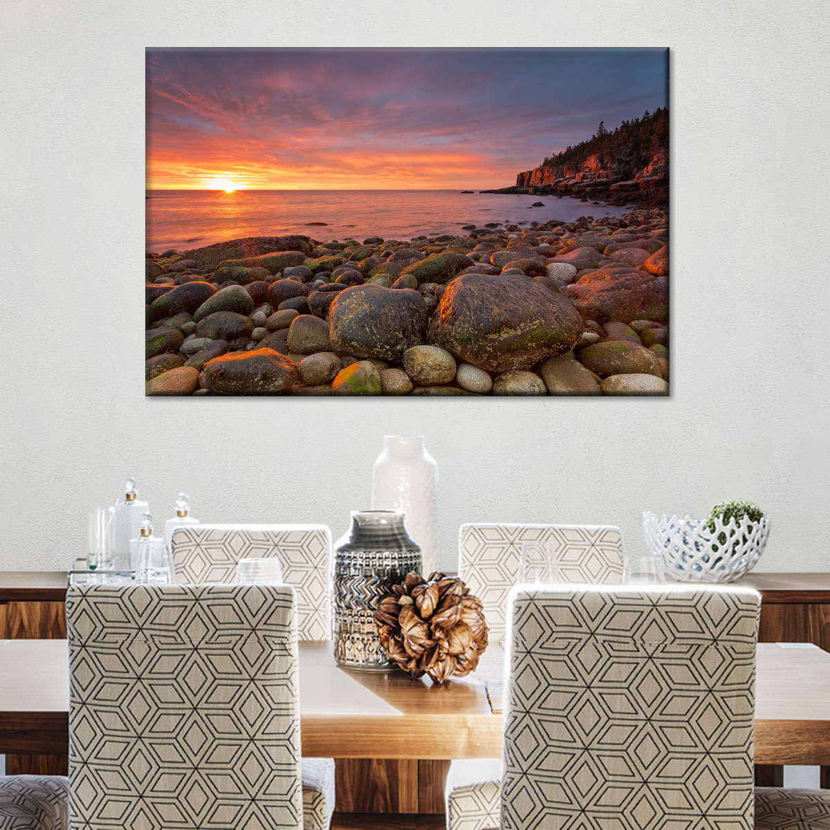 Highland Dunes Sunrise At Acadia National Park Canvas Print On Canvas ...