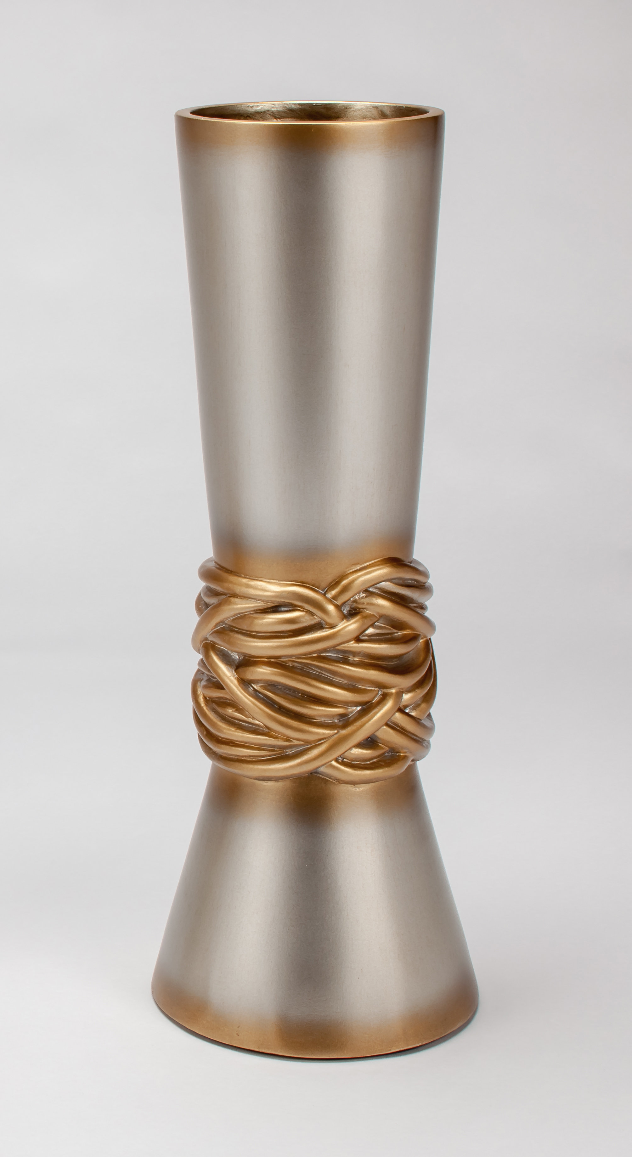 Artmax Silver/Gold Resin Vase | Wayfair